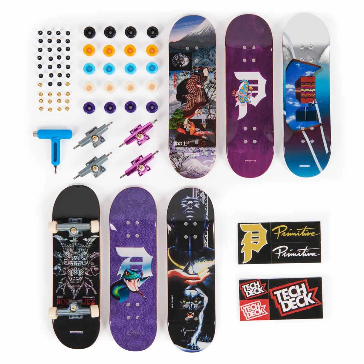 Kit 3 Skate De Dedo E Acessórios Primitive (Cobra)-Tech Deck | Sunny ...